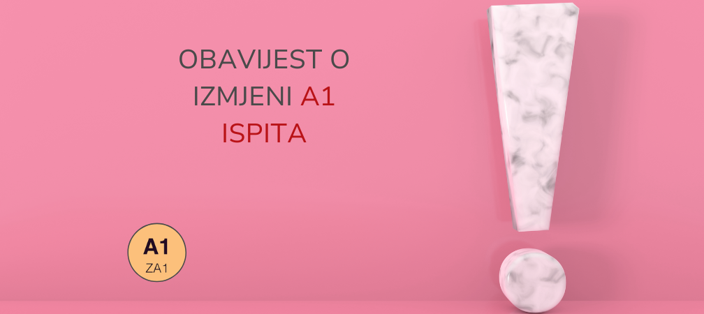 Obavijest o izmjenama: ÖSD ispit A1 - Österreich Institut